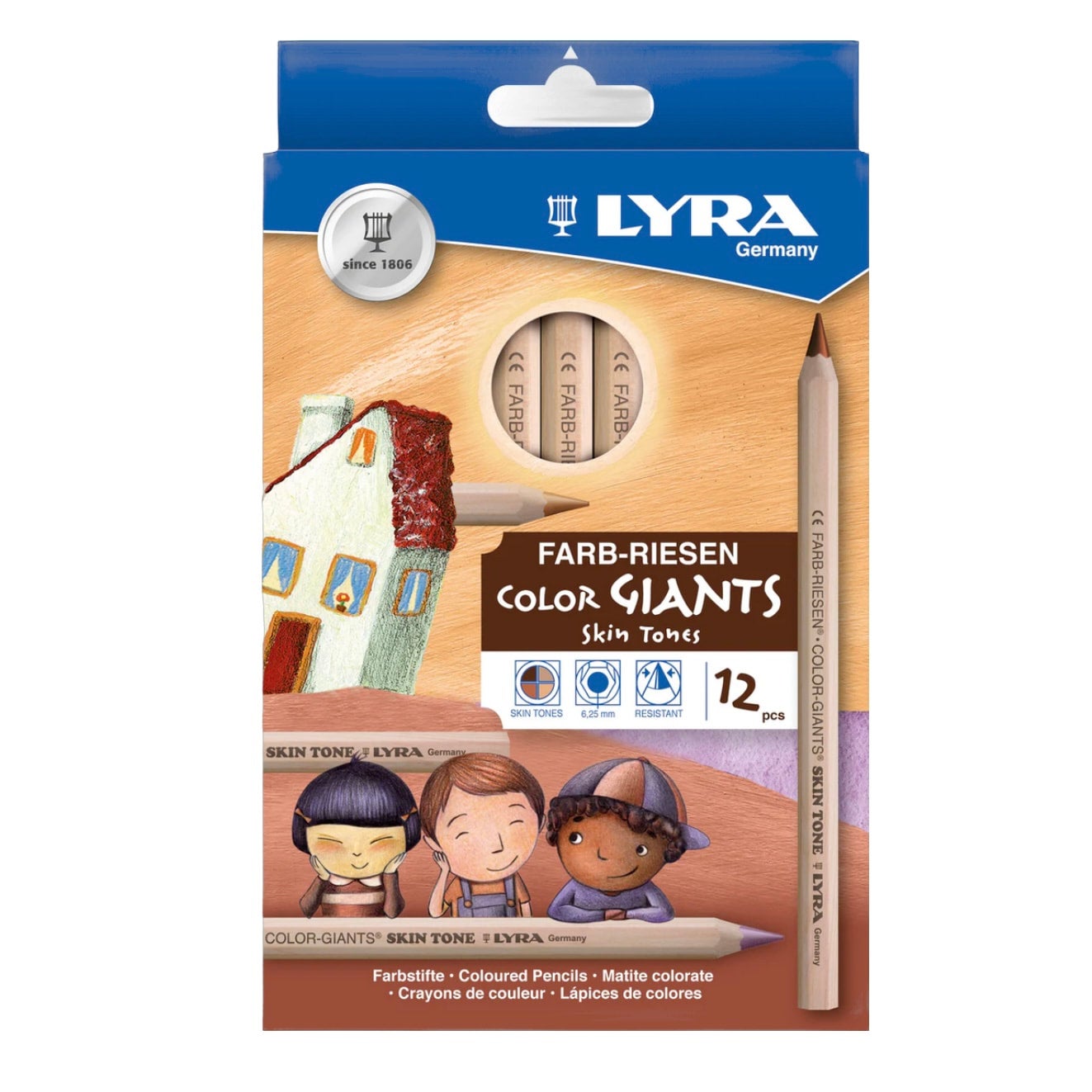 Lyra Color Giants Skin Tones - 12 Pencils | The Treehouse at Highland Hall